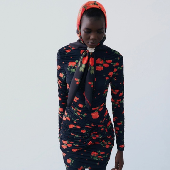H&M | Dresses | Hm Magda Butrym Floral Dress | Poshmark